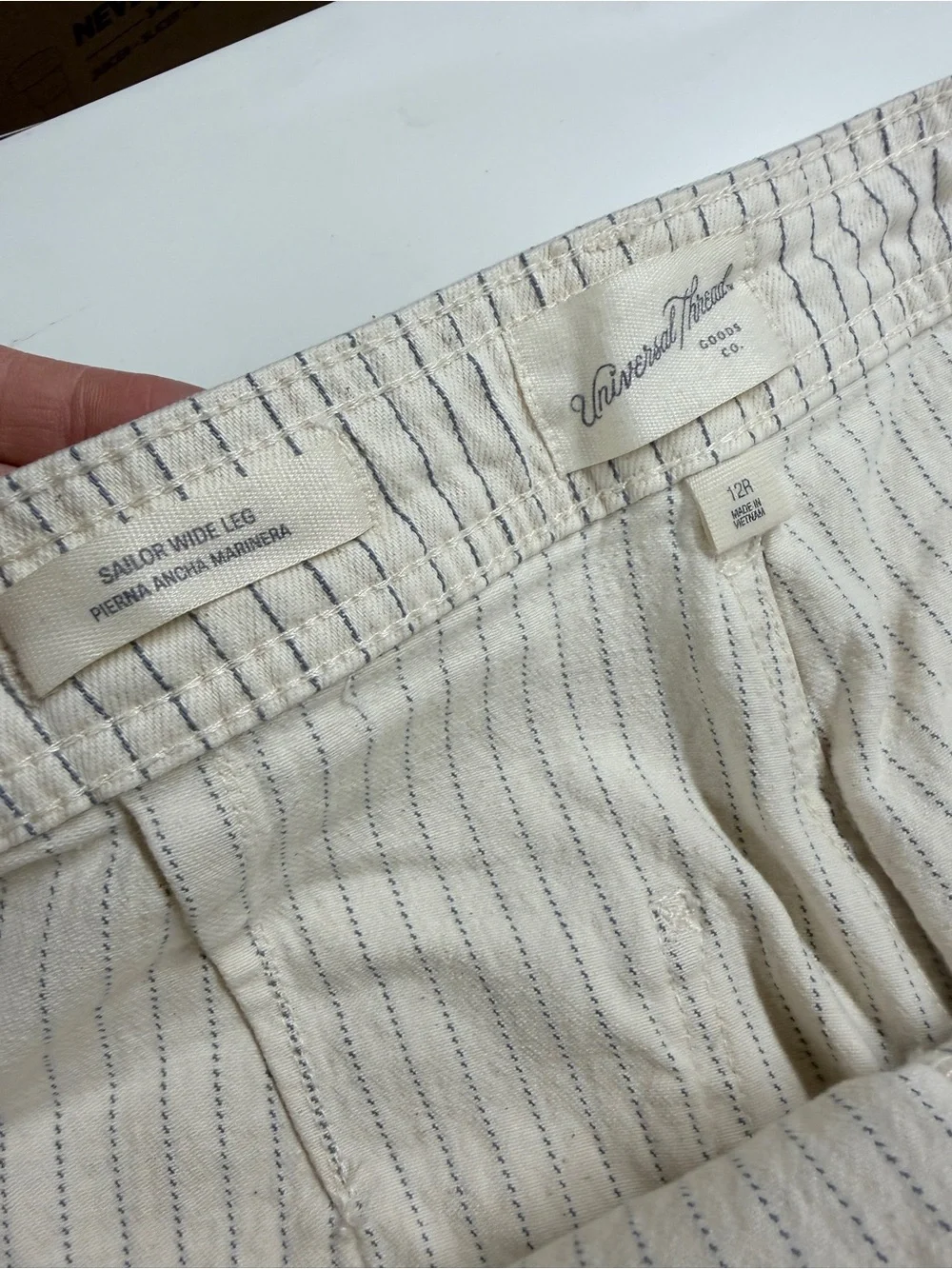 Universal Thread | Pants & Jumpsuits | Universal Thread Cream Pinstripe ...